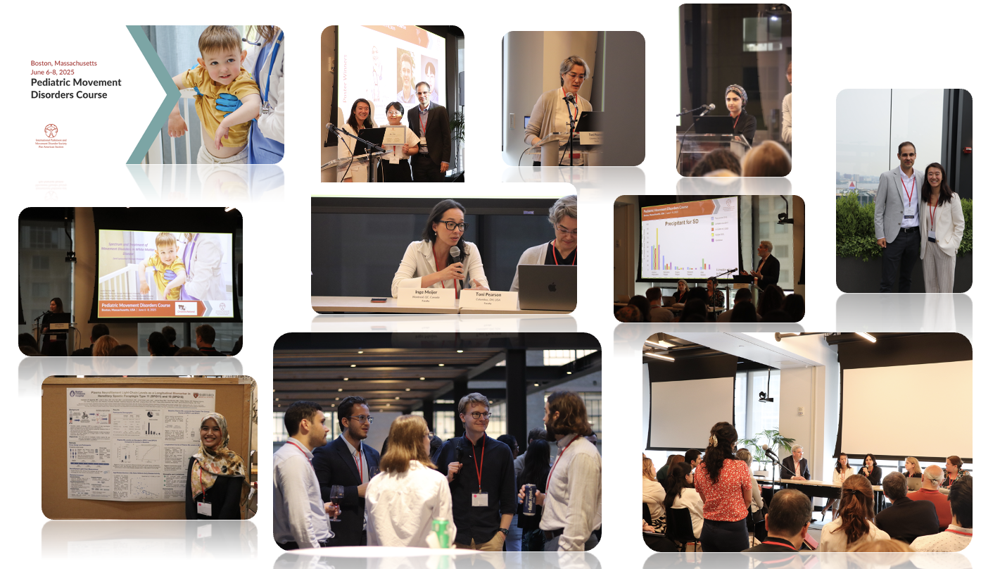 The team presenting at the 1st MDS-PAS Pediatric Movement Disorders ...